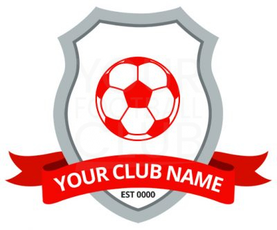 Football Logo Design FD001 Football 1 Red - Your Football Club